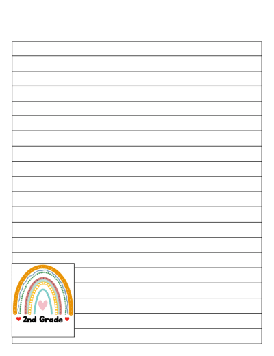 2nd Grade Writing Paper Printables (Free To Print)