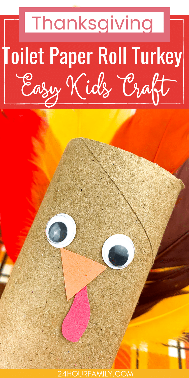 Turkey Toilet Paper Roll Craft (Free Turkey Printable)
