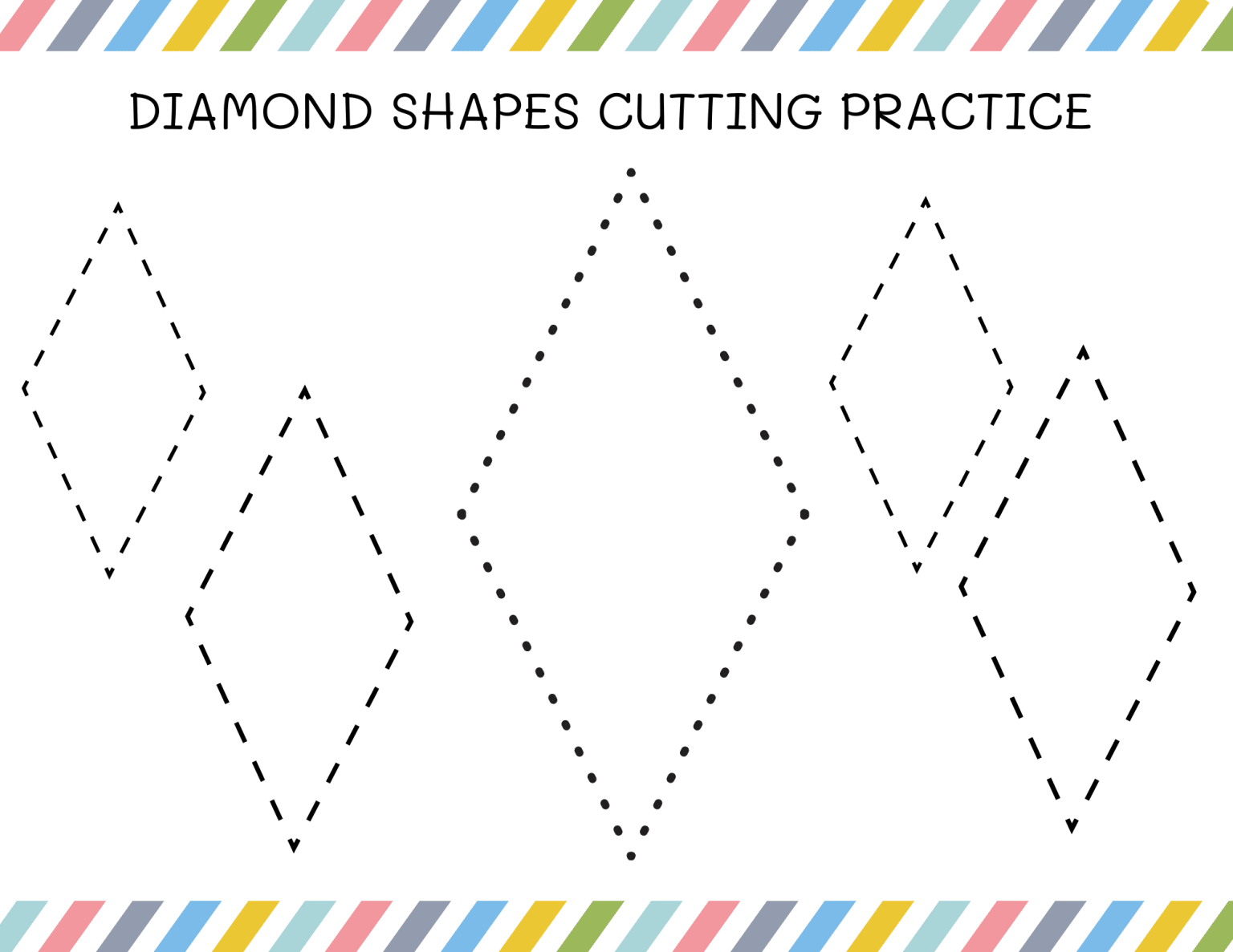 18 Cutting Shapes Worksheets (Free Printables)