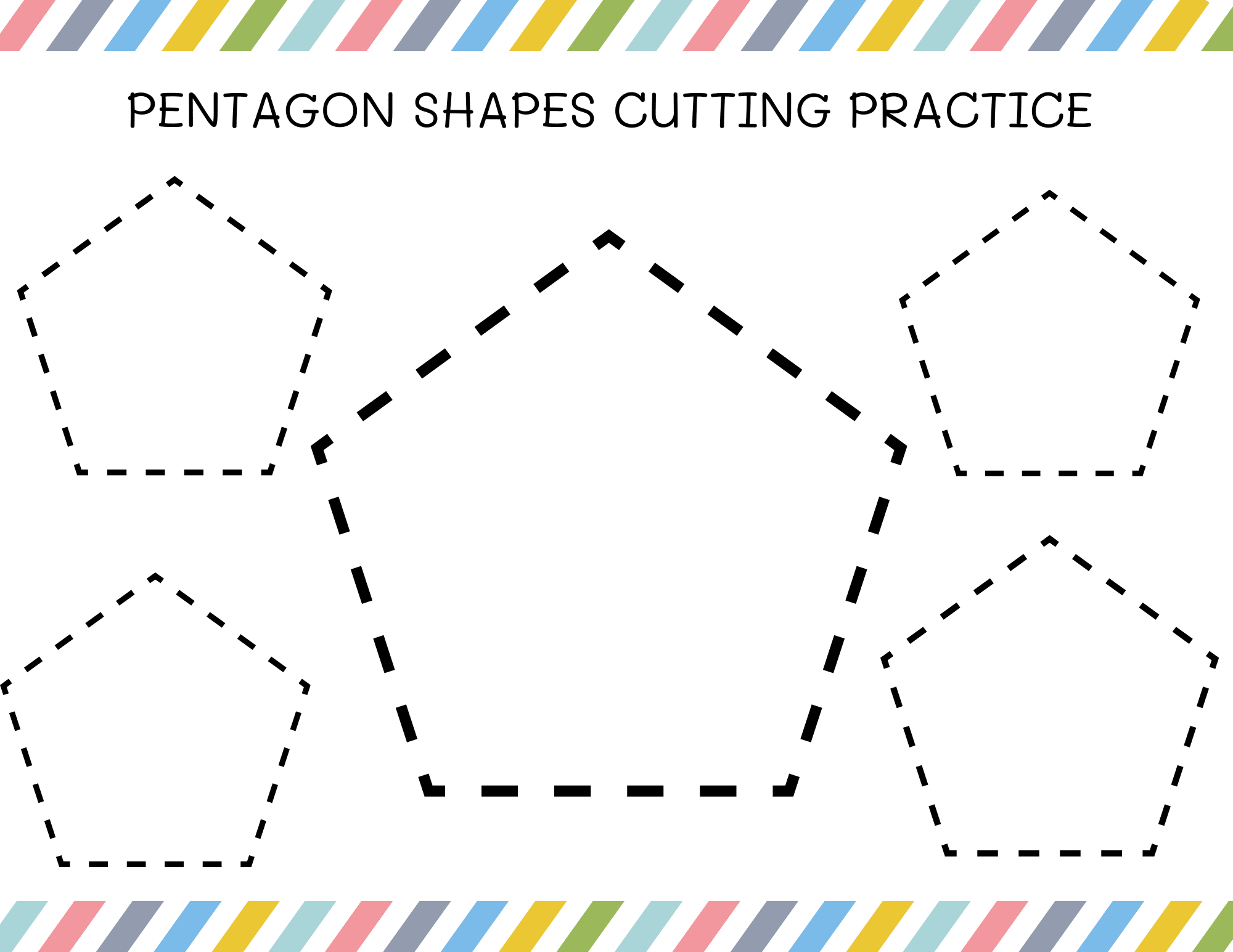 18 Cutting Shapes Worksheets (Free Printables)