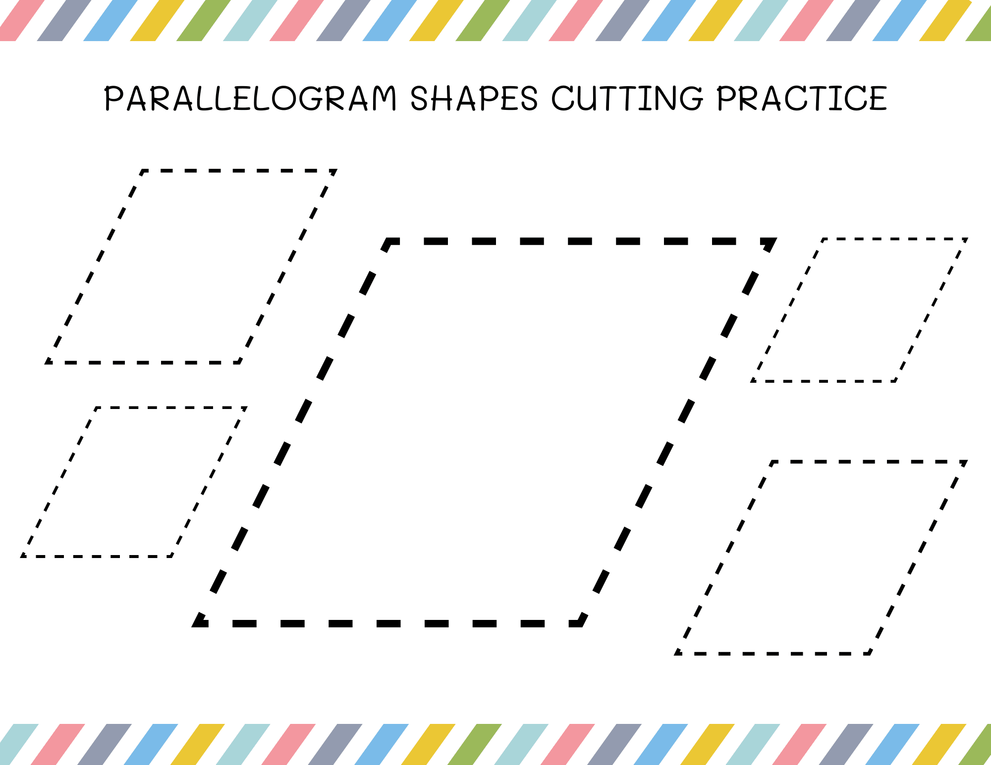 18 Cutting Shapes Worksheets (Free Printables)