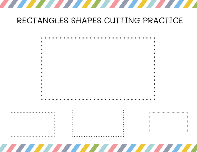 18 Cutting Shapes Worksheets (Free Printables)