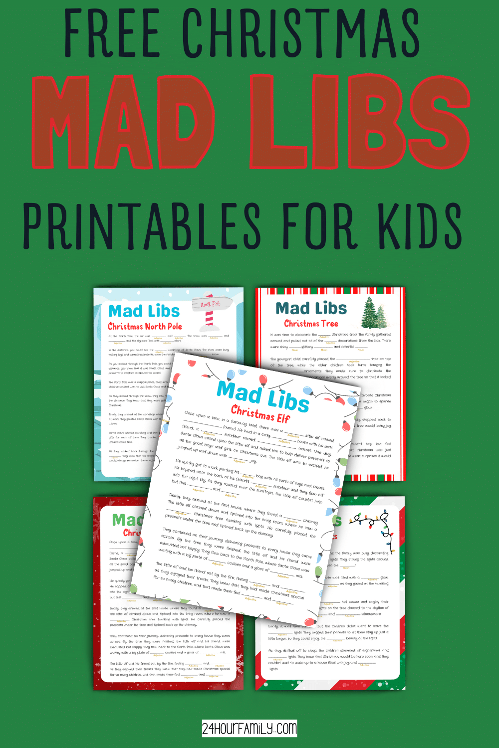 5 Christmas Mad Libs For Kids (Free Printables)