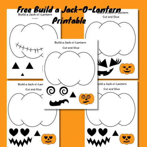 Build A Jack-O-Lantern Preschool Craft (5 Free Printables)