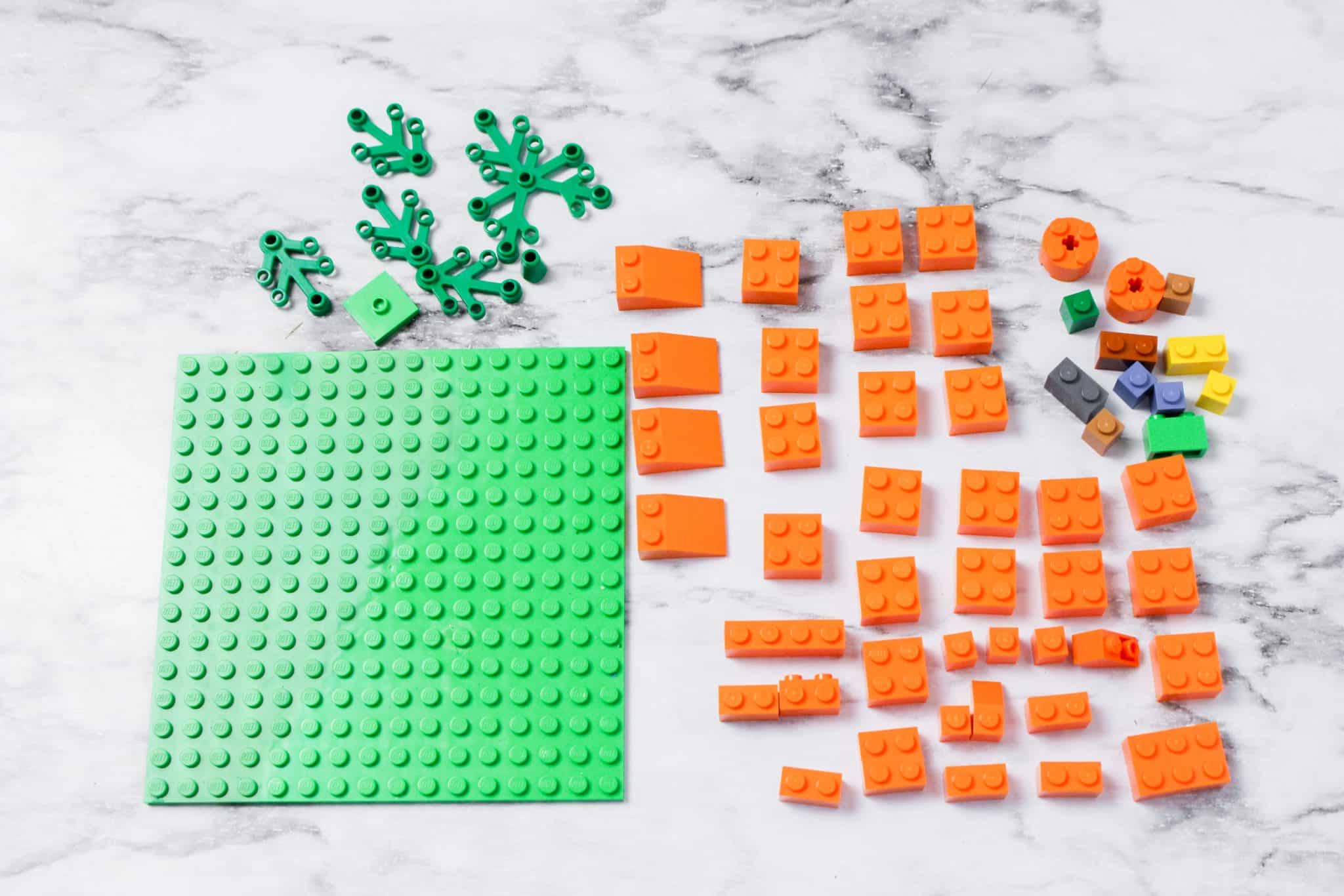 How to Build a Simple Lego Pumpkin For Fall