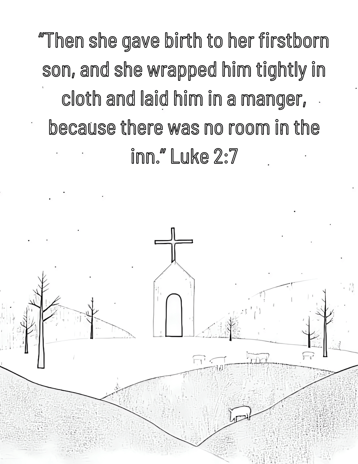 34 Free Advent Coloring Pages