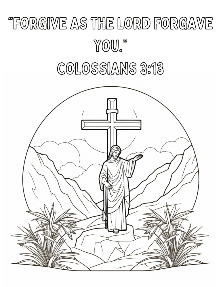 26 Free Coloring Pages on Forgiveness