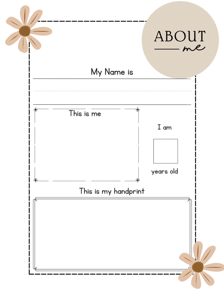 Get to Know Me Worksheet (Free Printables) » 24hourfamily.com