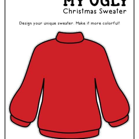 Ugly Christmas Sweater Printable Crafts