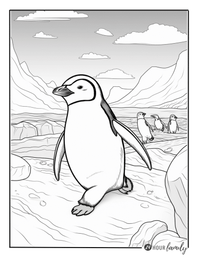 31 Cute Penguin Coloring Pages