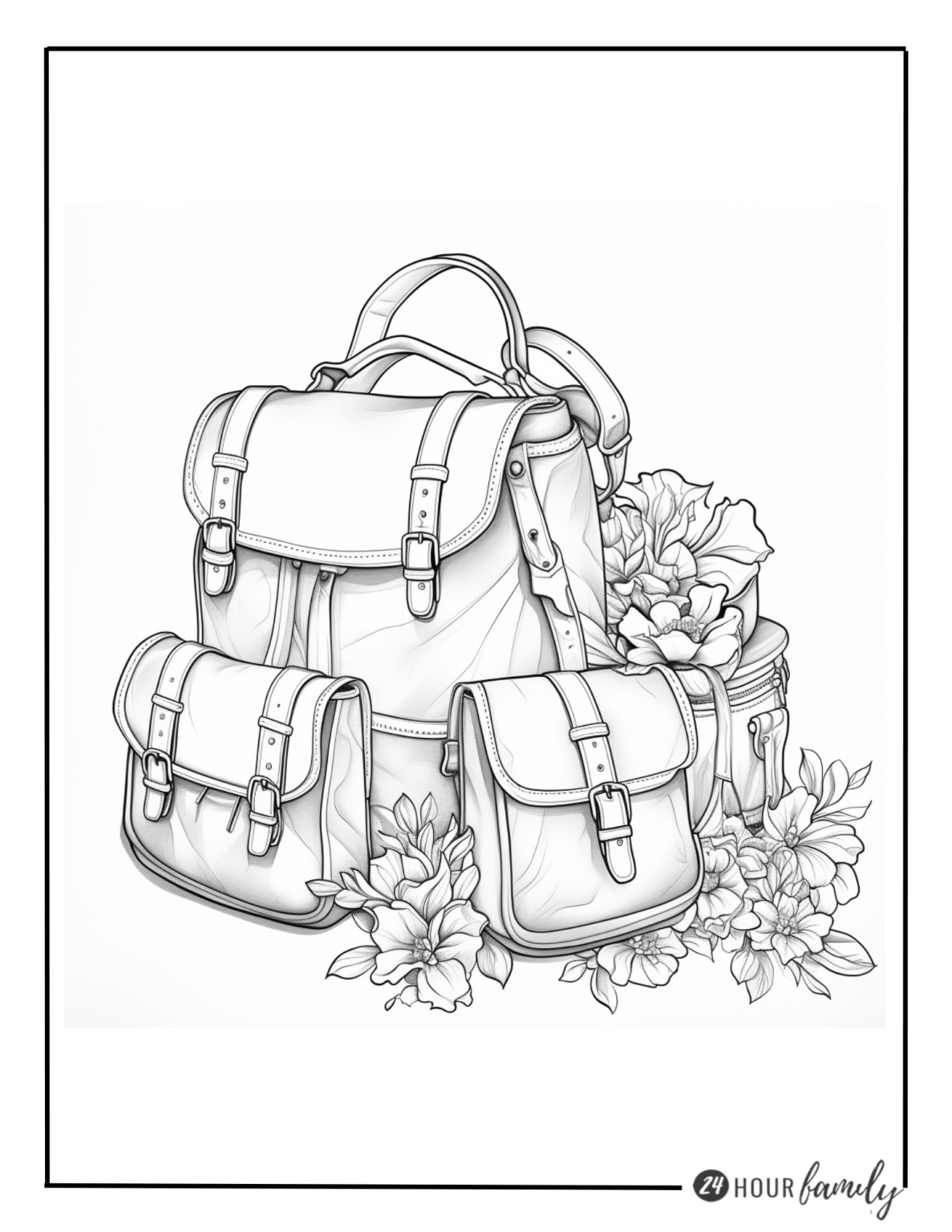 Aesthetic Preppy Coloring Pages