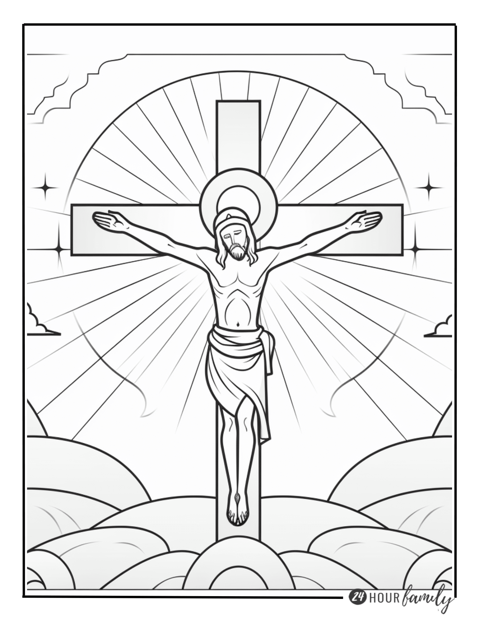 25 Free Cross Coloring Pages for Adults and Kids