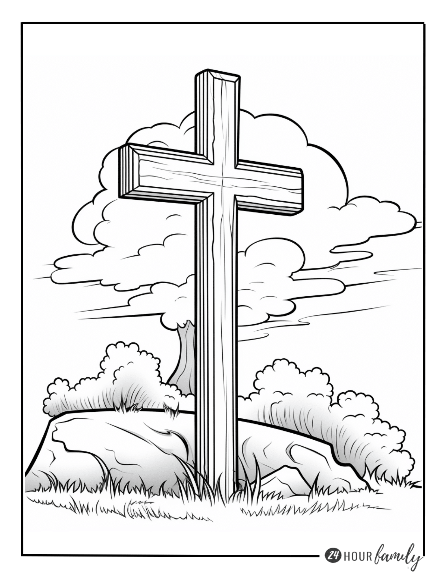 25 Free Cross Coloring Pages for Adults and Kids