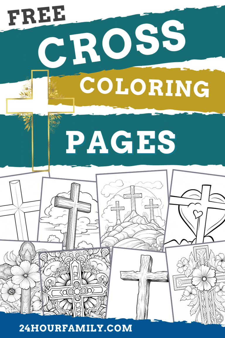 25 Free Cross Coloring Pages for Adults and Kids