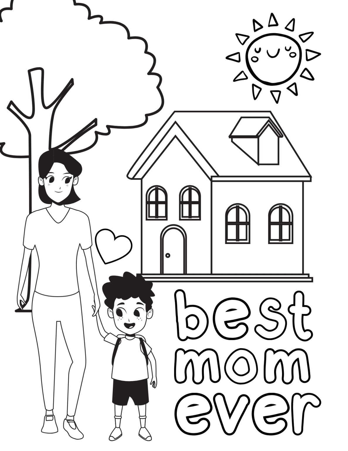 Best Mom Ever Coloring Pages (Free Coloring Pages)