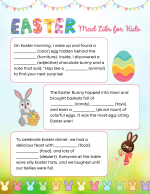Easter Mad Libs for Kids (Free Printable)