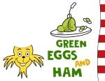 Green Eggs and Ham Handprint Art (Free Template)