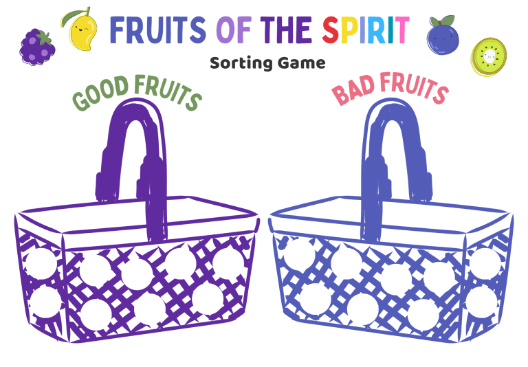 Fruit of the Spirit Sorting Game (Free Printables)