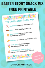 Easter Story Snack Mix (Free Printable)
