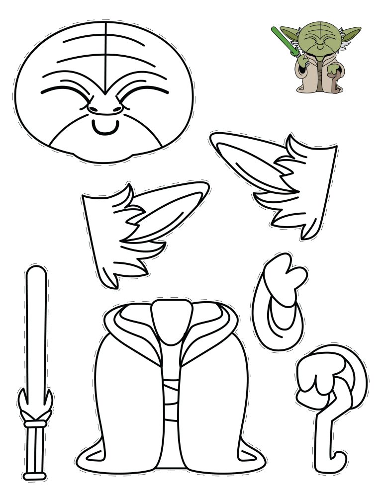 "Build a Yoda" Craft (Free Printable Template)