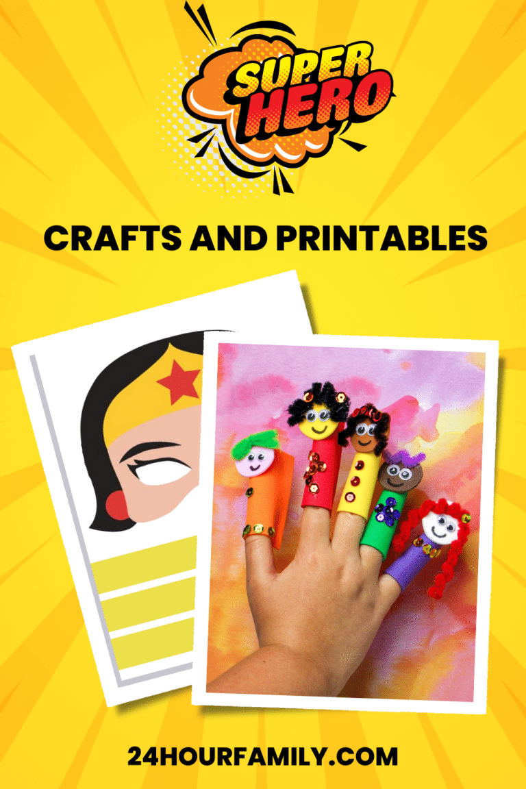 Superhero Crafts and Printables for Kids » 24hourfamily.com