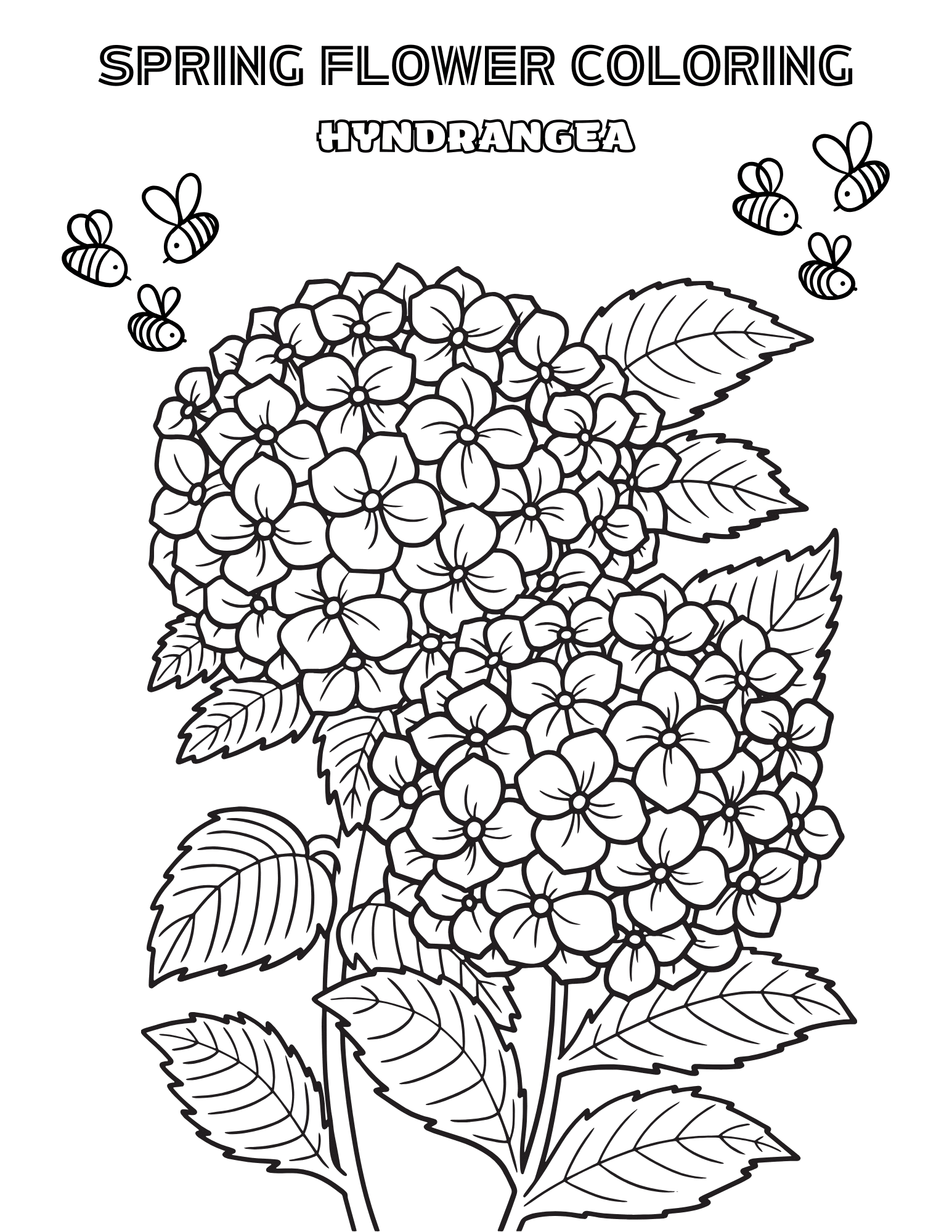 Spring Flowers Coloring Pages (Free PDF Printables)