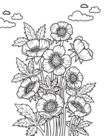 Spring Flowers Coloring Pages (Free PDF Printables)