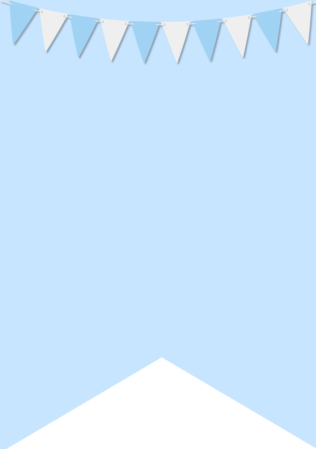 Blue Printable Birthday Banner for a Boy (Free Printable)