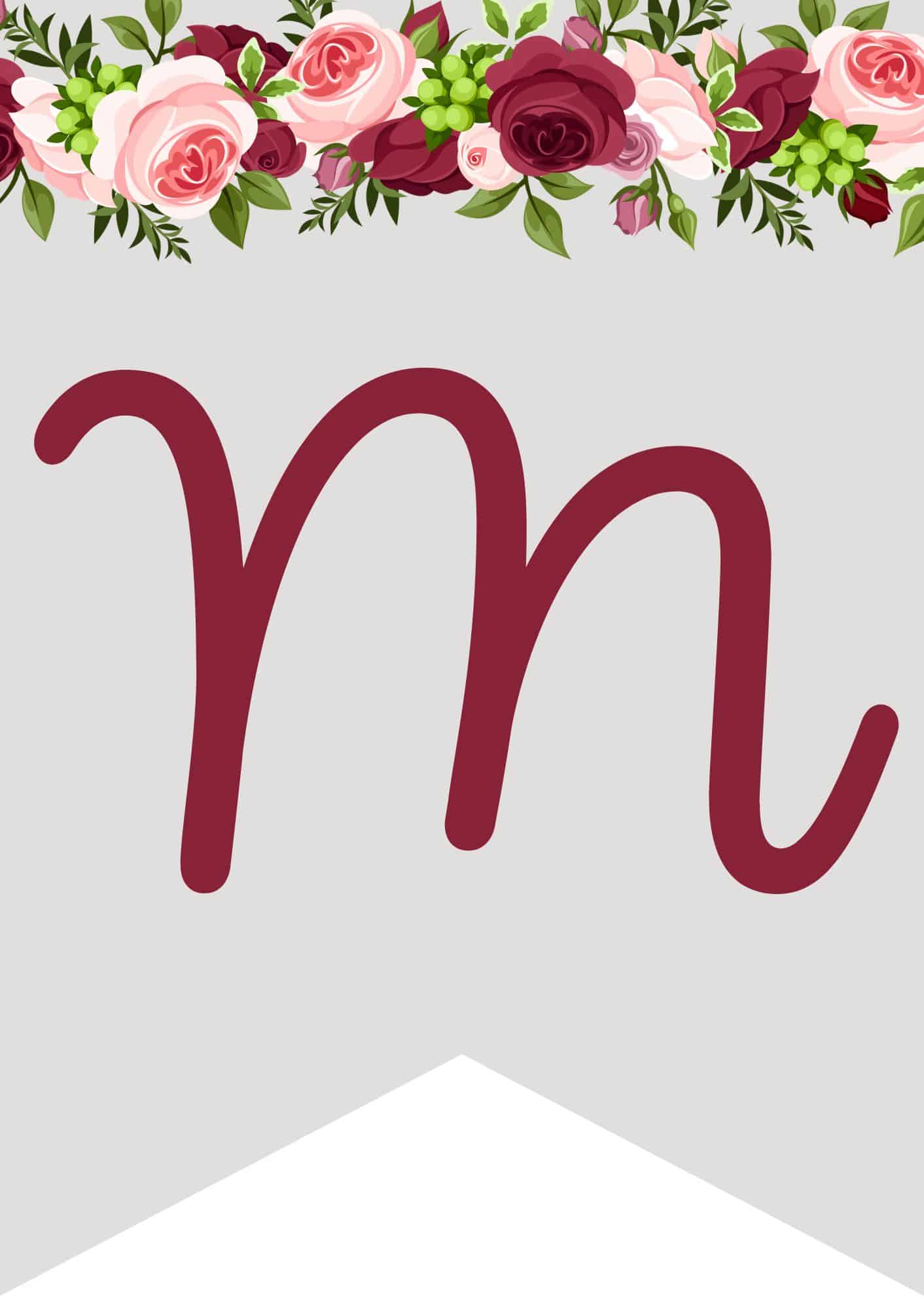 Printable "Happy Birthday Mom" Banner (Free Banner)