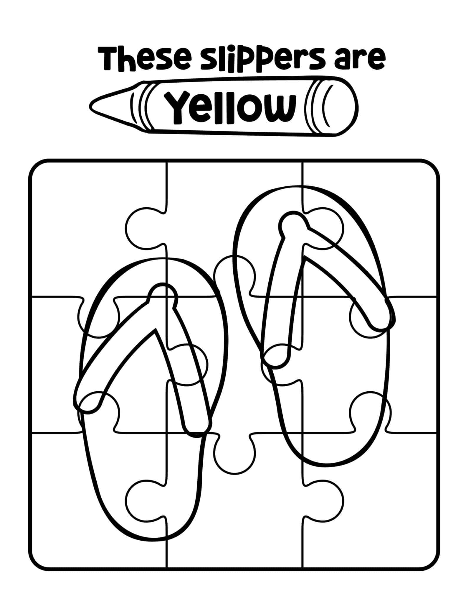 Color and Cut The Puzzles Worksheets (Free Printables)
