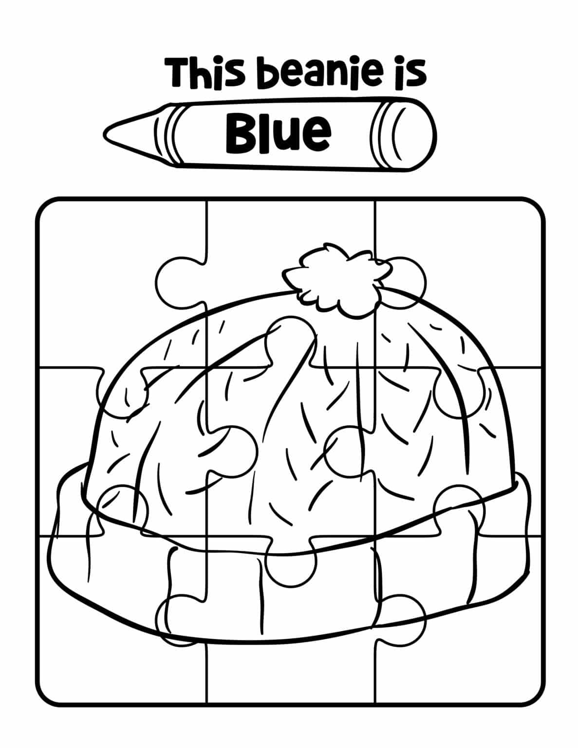 Color and Cut The Puzzles Worksheets (Free Printables)