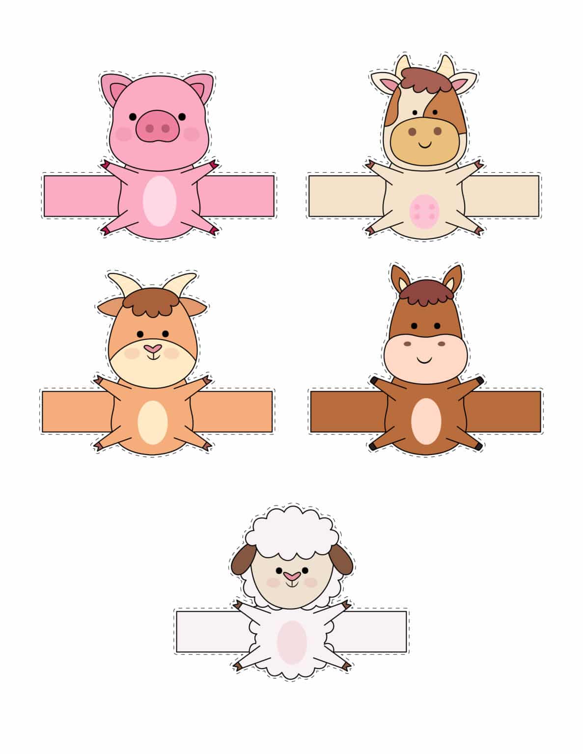 Farm Animals Finger Puppets (Free Printables)