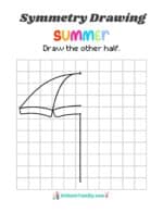 Summer Symmetry Drawing Worksheets for Kids (Free Printables)