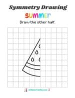 Summer Symmetry Drawing Worksheets for Kids (Free Printables)