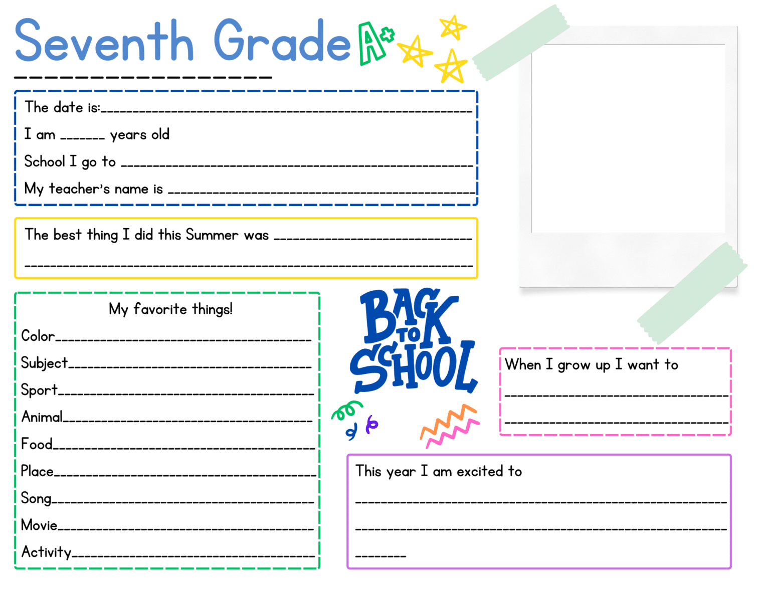 My School Memory Box Printables (For 2026)