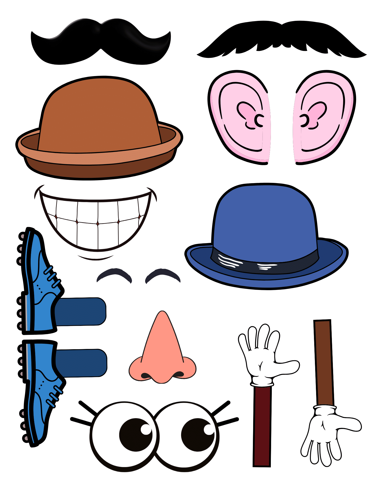 Build Mr. Potato Head Printable Craft (Free Printable)