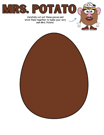 Build Mrs. Potato Head Printable Craft (Free Template)