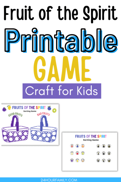 Fruit of the Spirit Sorting Game (Free Printables)