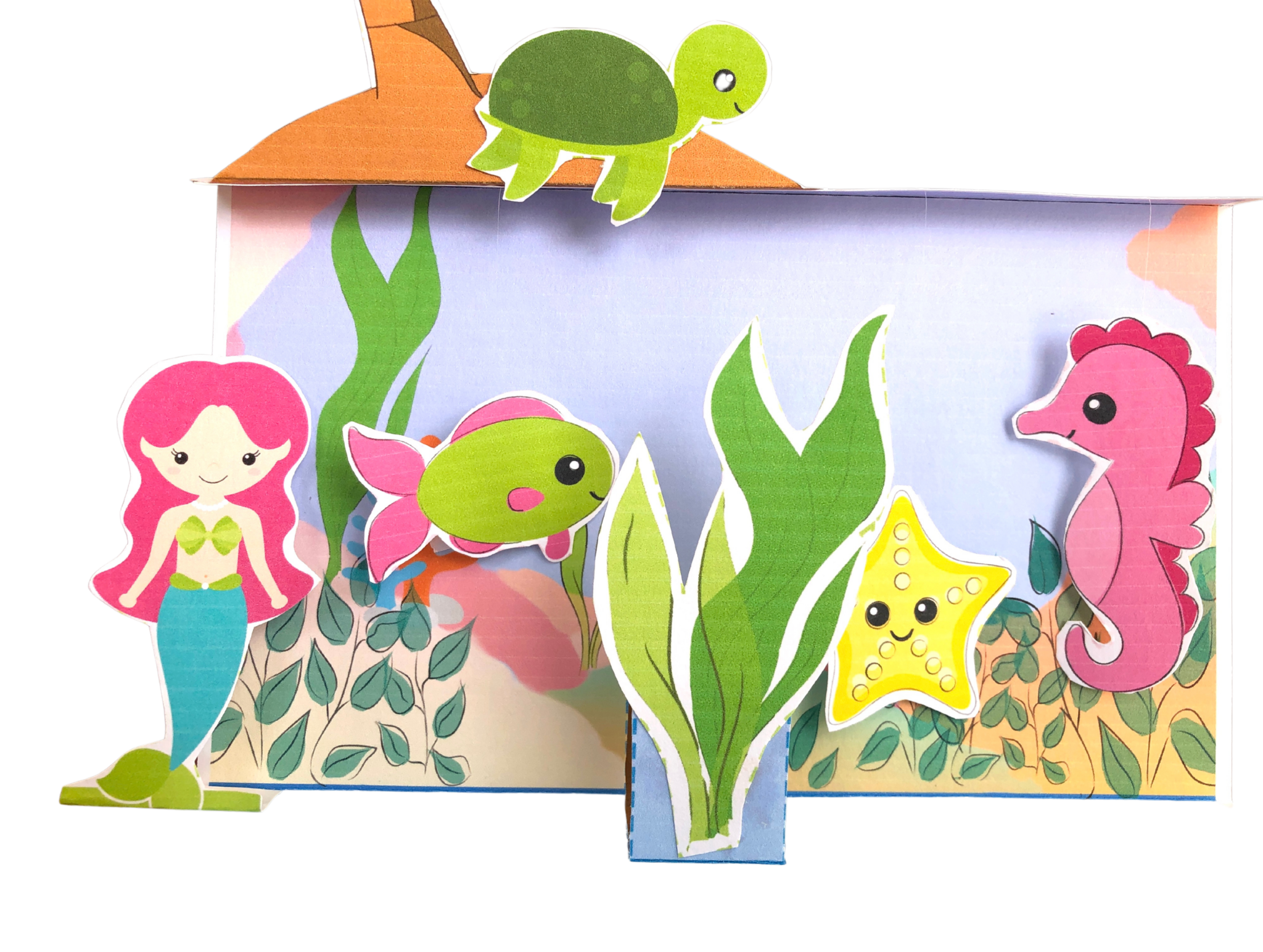 Mermaid 3D Printable Craft (Free Mermaid Template)