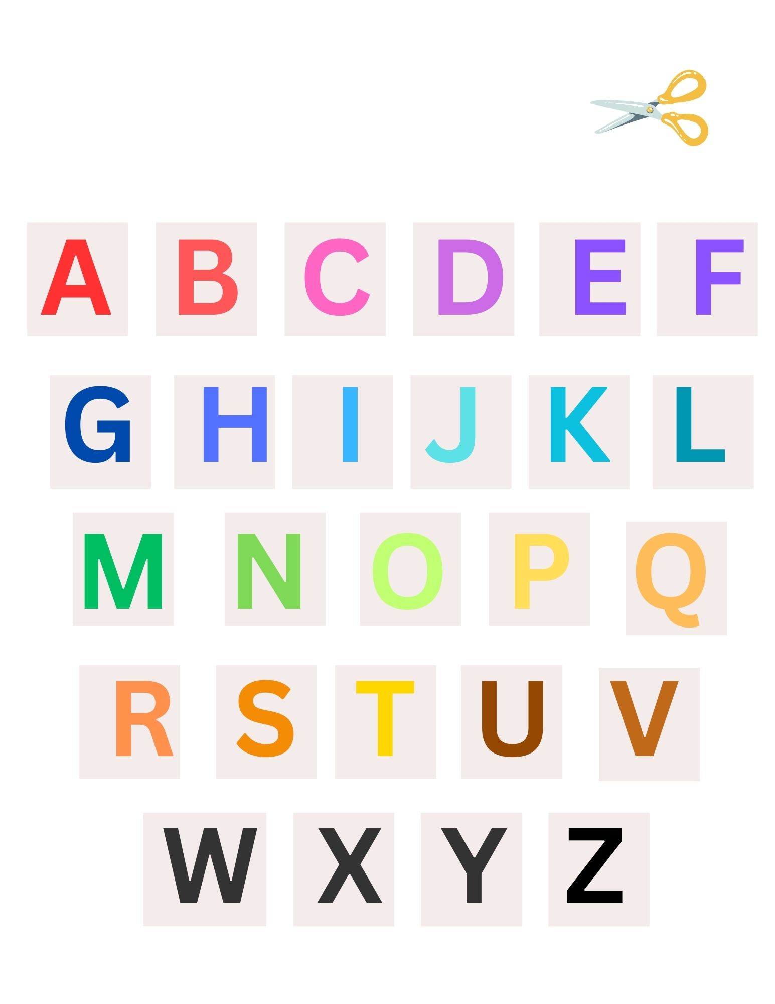 Printable Alphabet Matching Wheel (Free Printable)