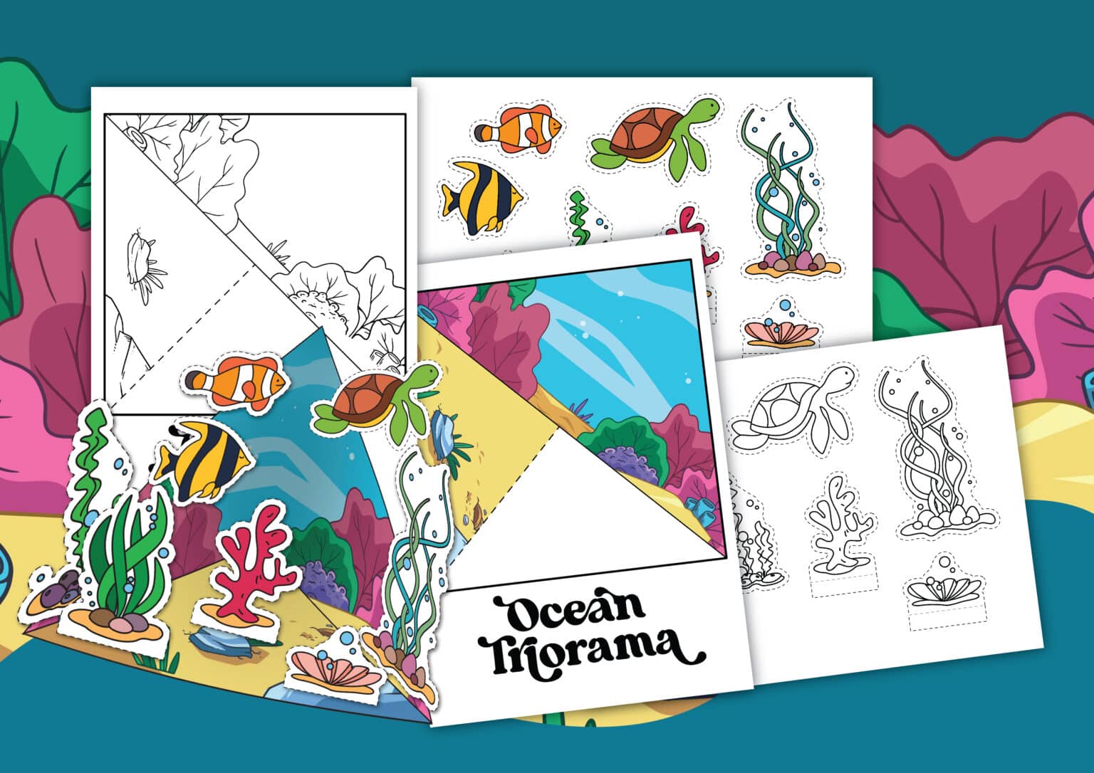 Make An Ocean Triorama Printable