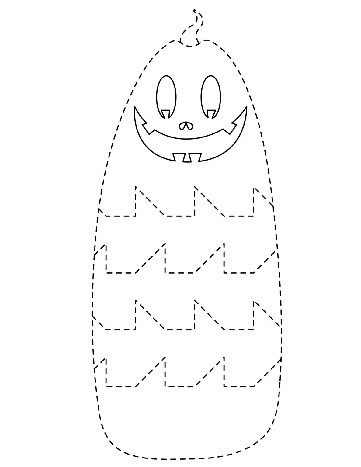 Pumpkin Scissor Skills Worksheets for Kids