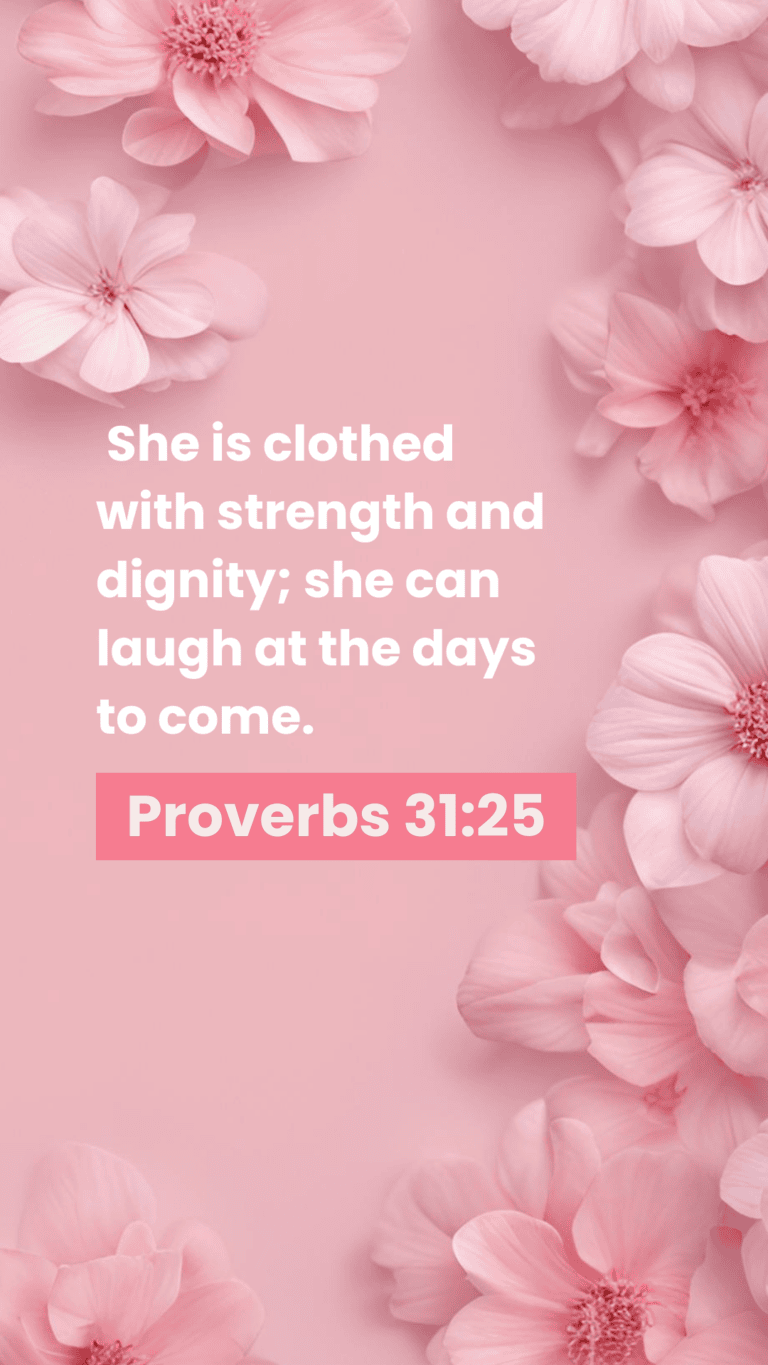 Pink Bible Verse Wallpaper- Free To Download