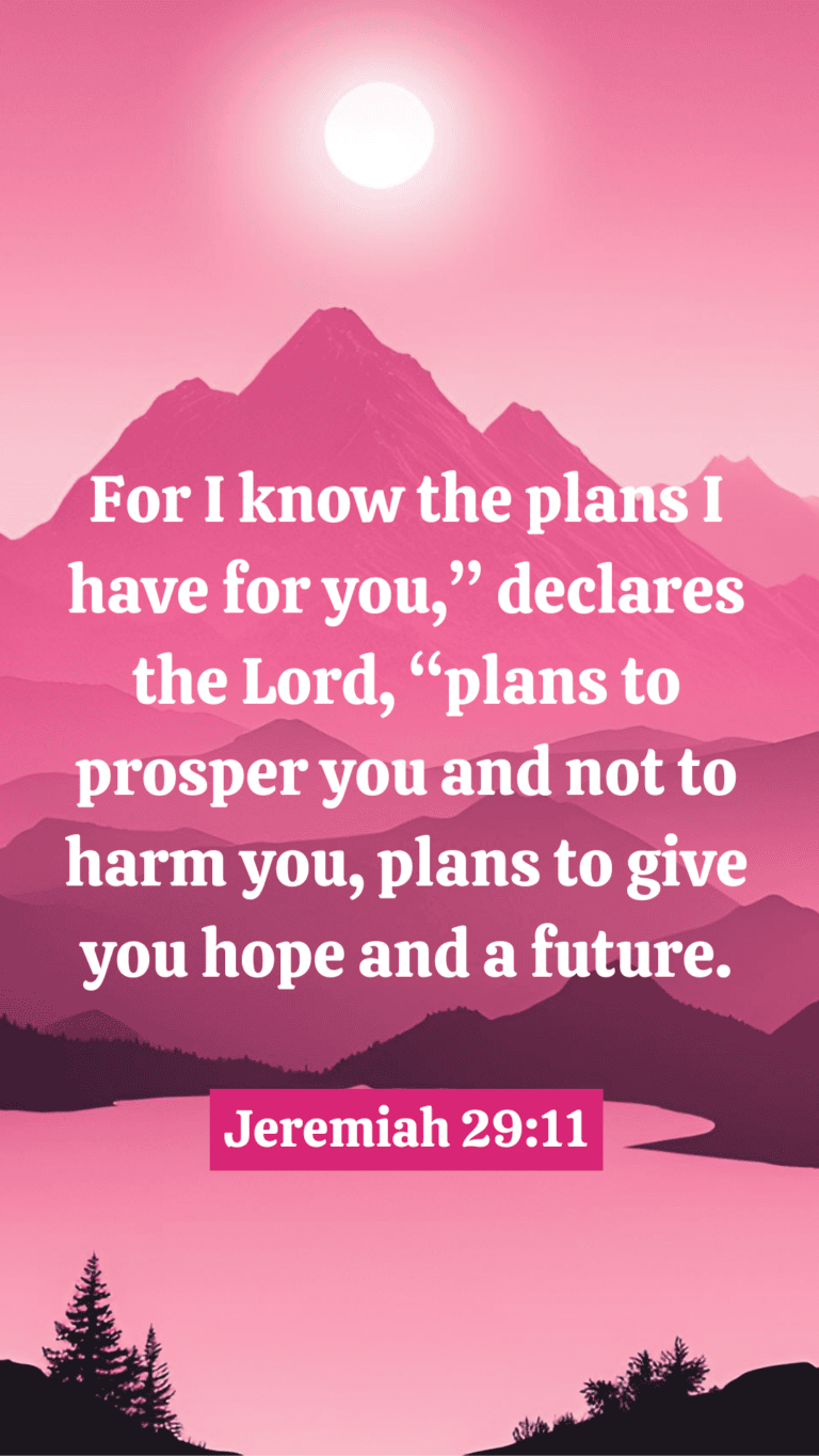 Pink Bible Verse Wallpaper- Free To Download