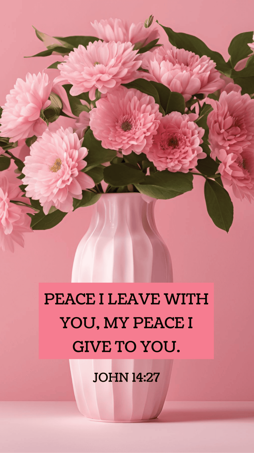 Pink Bible Verse Wallpaper- Free To Download