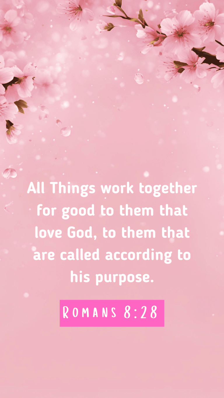 Pink Bible Verse Wallpaper- Free To Download