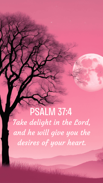 Pink Bible Verse Wallpaper- Free To Download