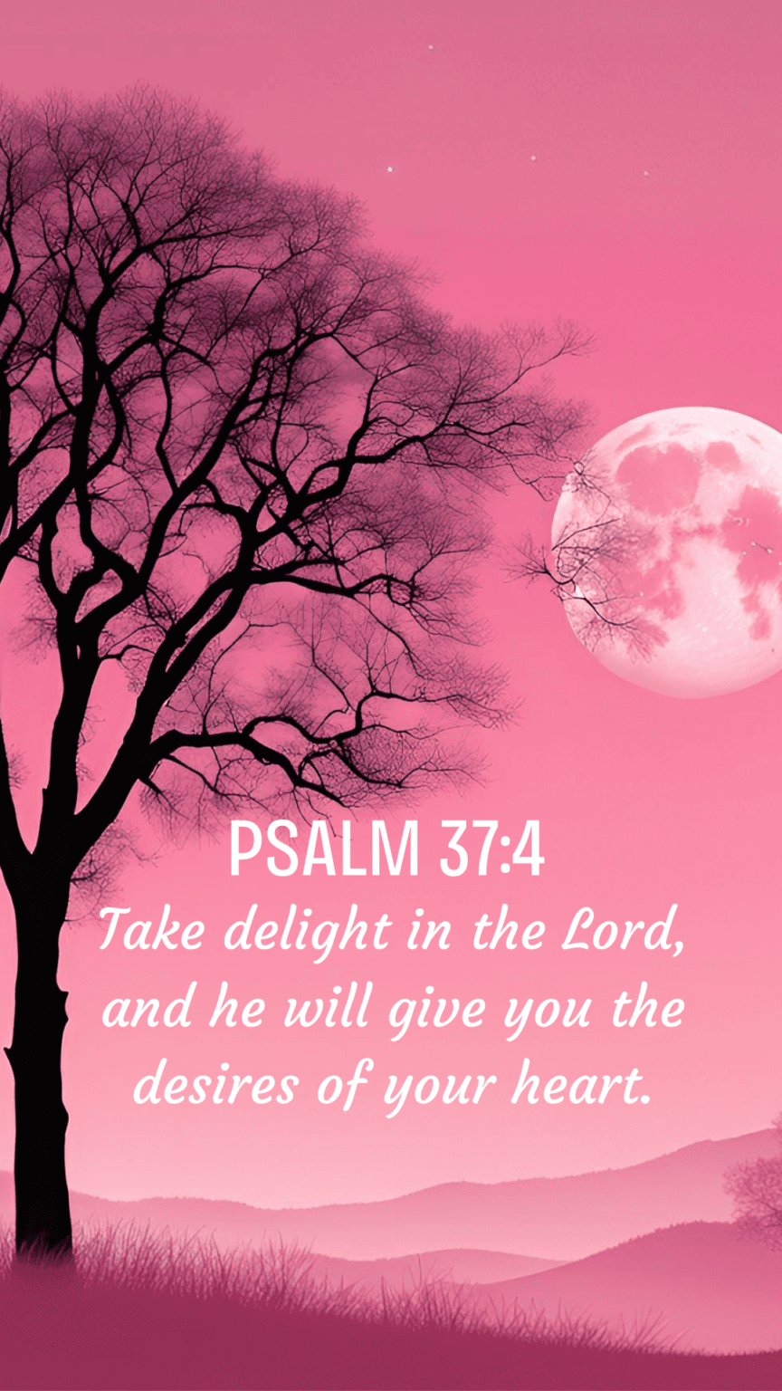 Pink Bible Verse Wallpaper- Free To Download