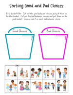 Good and Bad Choices Sorting Game (Free Printable)