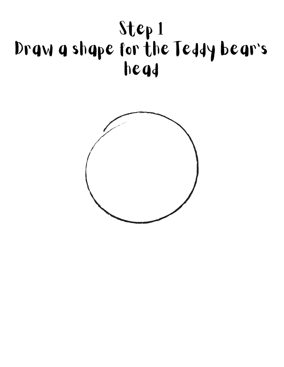 Step-By-Step Guide: How to Draw a Teddy Bear (Free Teddy Bear Tracing ...